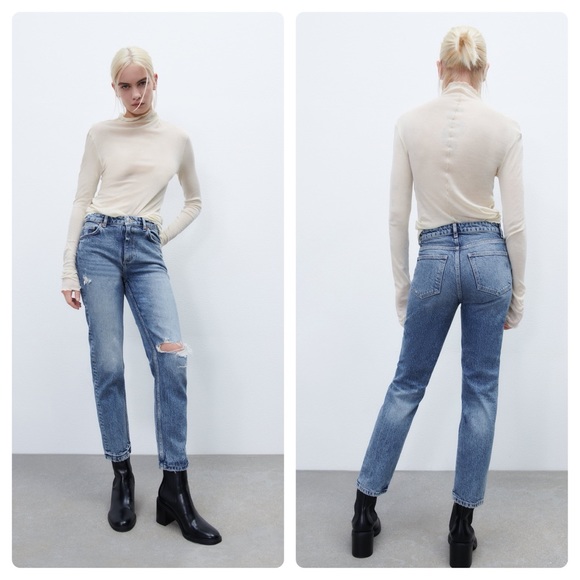 Zara | Jeans | Zara Cotton 9s Slim Fit Jeans High Rise | Poshmark